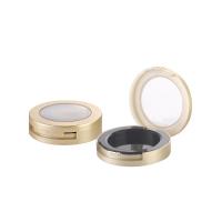 China JL-EC211 Empty Shadow Makeup Box Plastic Cosmetic Packaging Round For Pressed Powder for sale