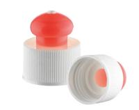China JL-CP103B 24 410 pull push cap Ribbed PP Plastic For Shampoo Bottle for sale