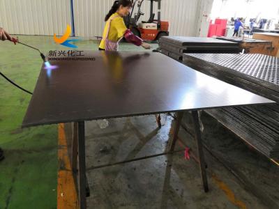 China 4*8ftexcavator construction black trackway reuable polyethylene light duty ground protection mats for sale