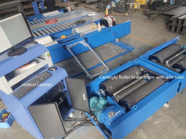 Quality Cartesykj Vehicle Inspection Equipment Roller Brake Tester  4T  Roller Brake Opposite Force Tester With Axle Load Brake  Testing for sale