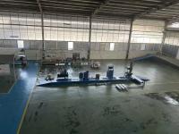 China 2-Wheeled Motorcycle Centralized Testing Line with Brake Force, Axle Load, Speedometer and Wheel Alignment Functions for sale