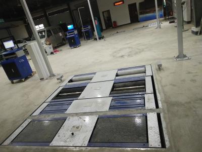 China 5 In1 Roller Brake Tester Suspension Tester Axle Load  Dual Plates Side Slip  Speedometer Headlight Tester for sale