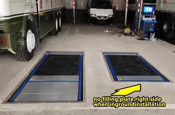 Quality Cartesykj Luxury flat brake tester 3T 10T 15T  Vehicle inspection equipment vehicle test lane   2CTHPB-13 with side slip suspension  axle load brake tester  for sale