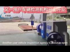 Another Cartesykj vehicle inspection line has successfully launched in Hunan