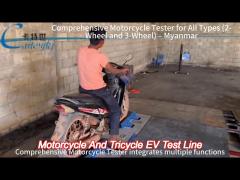 Omvattende motorfiets tester voor alle soorten (2-wiel en 3-wiel) Motorfiets driewiel EV testlijn voor twee&driewiel CTMT-750 motorfiets testlijn