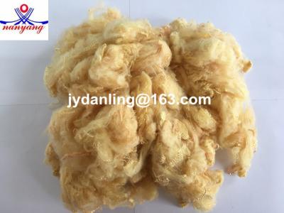 China 1.5D Light Yellow Polyester Staple Fiber for sale