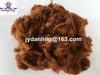 China 3D Coffee Polyester Staple Fiber for sale