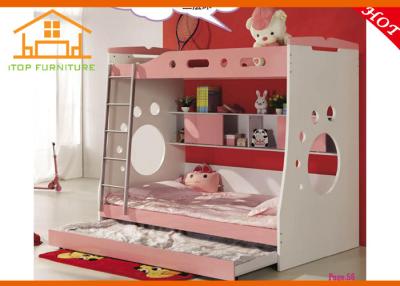 China 2016 wholesale Princess foshan modern unique cheap MDF wooden kids bunk beds bedroom furniture sets designs for sale
