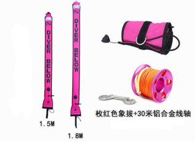 中国 合成のナイロン スキューバ ダイビングの付属品DSMBおよび出口弁が付いている巻き枠 販売のため