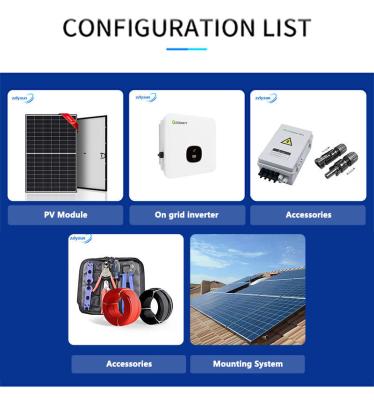 China Complete On Grid Solar Energy System PV Power Solar Panel Mounting 13KW for sale