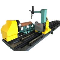 China 12000mm CNC Plasma Cutting Machine for Steel Pipe Tube Cutting with Servo Motor for sale