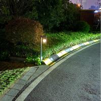 China Solar Post Light E27 100LM Replaceable LED Bulb Waterproof Outdoor Garden Lamp 80cm for sale