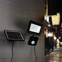 China Adjustable Solar Motion Sensor LED Light 80 SMD 1200LM 6000K IP65 Outdoor for sale