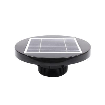 Cina Fan alimentato solare solare dello sfiato della soffitta del nero 5.5V 2.5W del fan 2500 giri/min. dello scarico senza fili in vendita