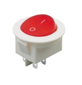 China White and Red Rocker Switch Kcd4-203-N with Max. Current of 6-10A at Manufacture for sale