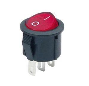 China Tamanho padrão Kcd1-105-12 Interruptor Rocker preto e vermelho com fabricação acessível à venda
