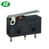 China Subminiature Single Control Micro Switch SS-5 with Middle Lever 3A 250VAC for sale