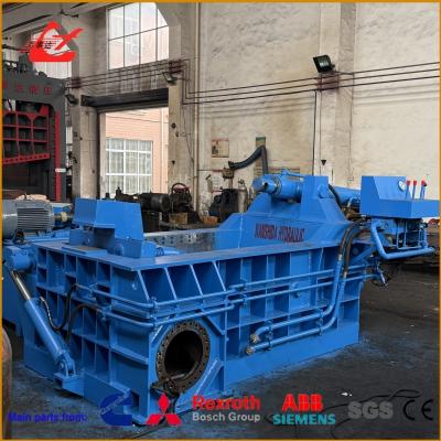 China Efficient Compression Hydraulic Metal Baler For Heavy-Duty Scrap Recycling With PLC Control for sale