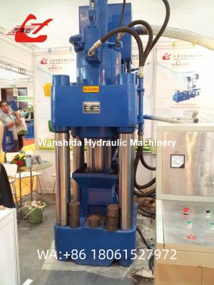 China 2500kN Scrap Briquetting Press 18.5KW Y83-2500 With PLC Semi-Automatic Operation For Cast Iron Sawdust Recycling for sale