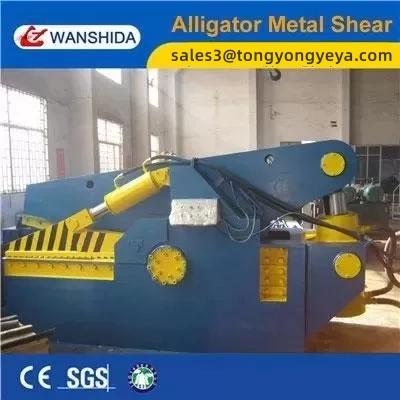 China Hydraulic 13–20 times per minute Alligator Shear for Heavy Scrap Pre-Cutting Before Baling and Furnace Feeding for sale