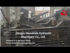 Y83Q-135 hydraulische metaalpersmachine met vooruitwerp, handmatige/automatische klepbediening