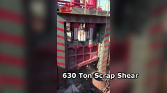 High-Power New Hydraulic Gantry Shear 630ton Cutting Force for Large-scale Steel Scrap Recycling