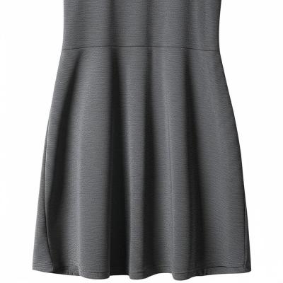 China Vestido Irregular de Mujer Gris Sin Mangas con Estampado Floral Casual en venta
