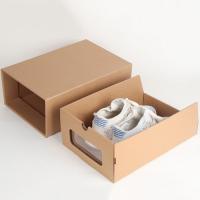 China Custom Drawer Printed Shoe Box with logo for sale