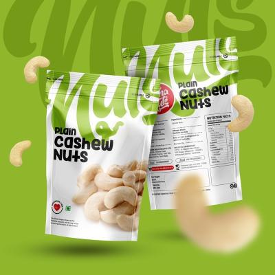 China Custom Reseal Plastic Aluminum Foil Dry Food Packaging Stand up Pouch Snack Cashew Nuts Packaging Bags With Zipper for sale