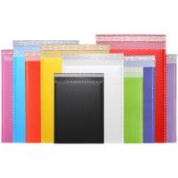 Quality Light Pink Bubble Polymailers Color Logo Logistics Transport Bubble Bag Mailers for sale