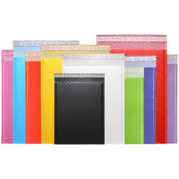 Quality Light Pink Bubble Polymailers Color Logo Logistics Transport Bubble Bag Mailers Packaging Bags Poly Mail Bubble Mailers Pouches for sale