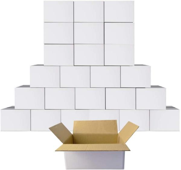 Quality White Cardboard Mail Box Single-wall Corrugated Box for sale