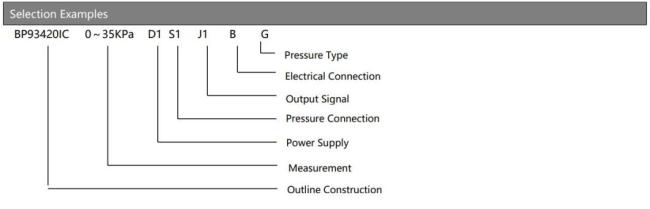Small Size 4-20mA Bp93420-IC Pressure Transmitter with Wide Measurement Range