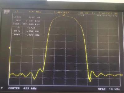 China ANCHO DE BANDA DE CERÁMICA 2.4KHZ 60dB FALSO del FILTRO 455KHZ 6dB de CFJ455K5 PIEZOELECTRONIC en venta