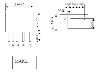 China Piezoelectric Ceramic Filter LT304+AW Group delay time,low insertion loss,1dB ripple， for sale