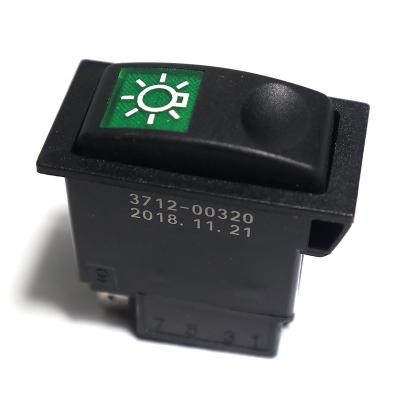 China OE NO. 3712-00320 Interruptor de rocker de control de luz para piezas de autobús King Long JK982-210A en venta