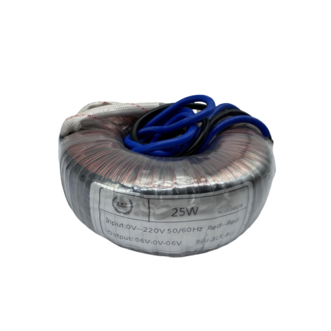 Toroidal transformer technical drawing