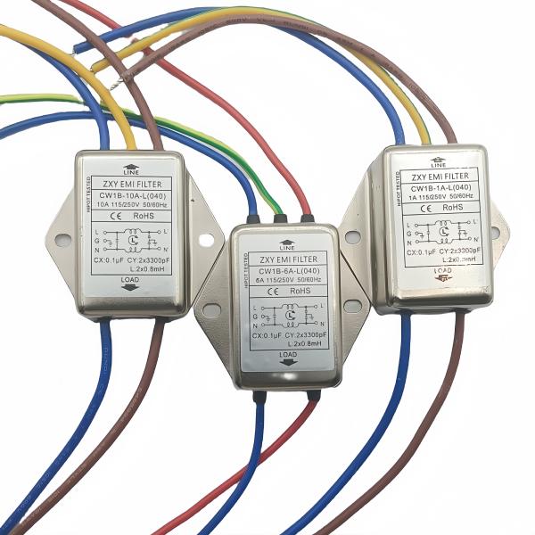 Φίλτρο EMI 115V/250V Μία φάση χαμηλής διέλευσης αντιδιαταραχής CW1B-6A/1A/10A-L(040)