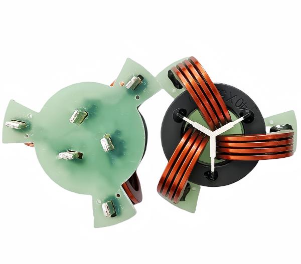 Three-Phase Common Mode Choke Inductor High Current Ferrite Core Toroidal Flat Copper Wire Coil Inductor