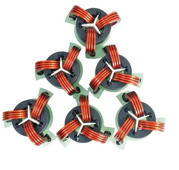 Three-Phase Common Mode Choke Inductor High Current Ferrite Core Toroidal Flat Copper Wire Coil Inductor
