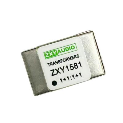 China Square Horizontal ZXY1581 1+1:1+1 Permalloy Audio Amplifier Transformer Isolator for sale
