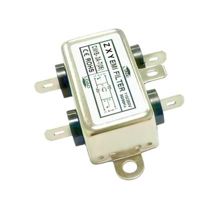 Cina CW1B-3A-T05 Filtro EMI di alimentazione a 4 pin, saldatura, metallo, soppressore di rumore, interferenza elettromagnetica in vendita