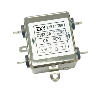 China CW3-3A-T Plug-In-Single Phase AC CW3-6A/10A/20A-T Power Filters EMI Power Supply for sale