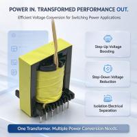 China EC35 High Frequency Power Supply Transformer with Ferrite Core for Step-Up Step-Down Conversion and Electrical Isolation for sale