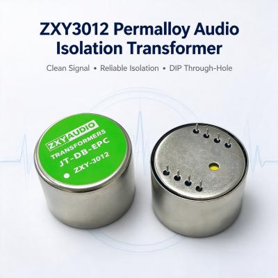 China ZXY3012 Permalloy Core Audio Isolation Transformer with DIP Through-Hole Design for 10Hz to 40kHz Frequency Range for sale
