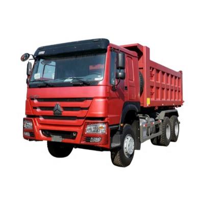China BRAND NEW SINOTRUK Dumper 10 Wheeler Dump HOWO Truck Red With Low Price > 8L for sale