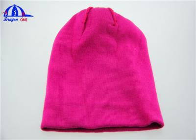 China Pink Women Knitted Beanie Hats Jacquard Skull Knitted Beanie Hats Winter Lady Wear for sale