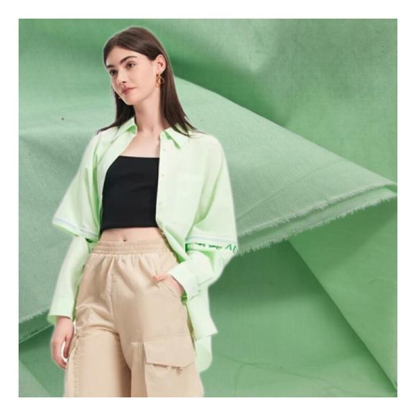Quality Polyester Cotton Fabric 40S*100D Plain 125 GSM 67% C 33% N Jacket Fabric for Textile Garment for sale