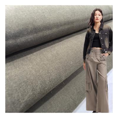 China 220GSM Organic Textured Workwear Fabric Natural Fiber Washed Finish for Clothing for sale
