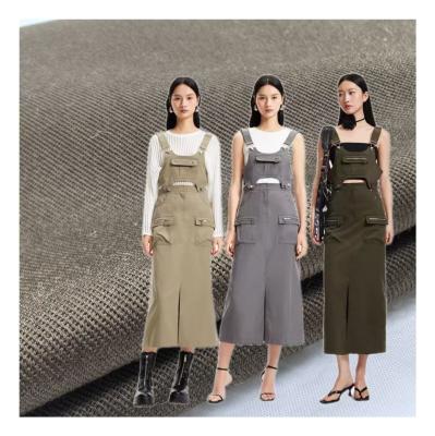 China Durable Woven for Tencel Cotton Trench Coat Fabric Smooth for Custom Tailored Dresses and Coats for sale